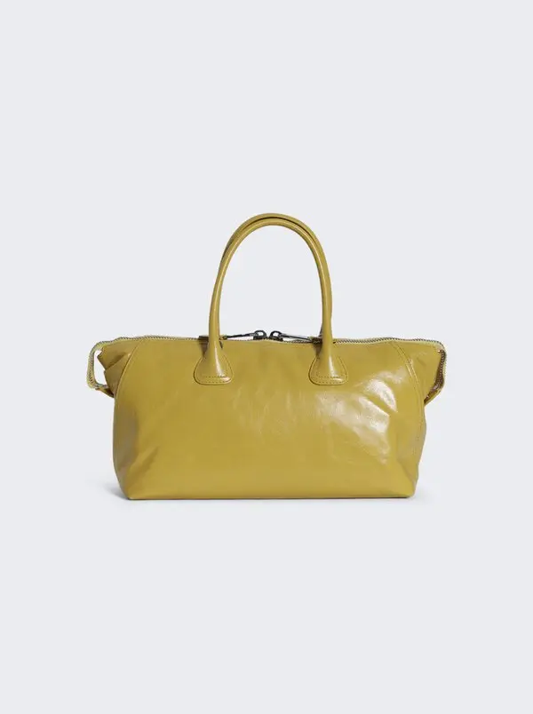 Miu Miu Glossy Leather Handbag - Green