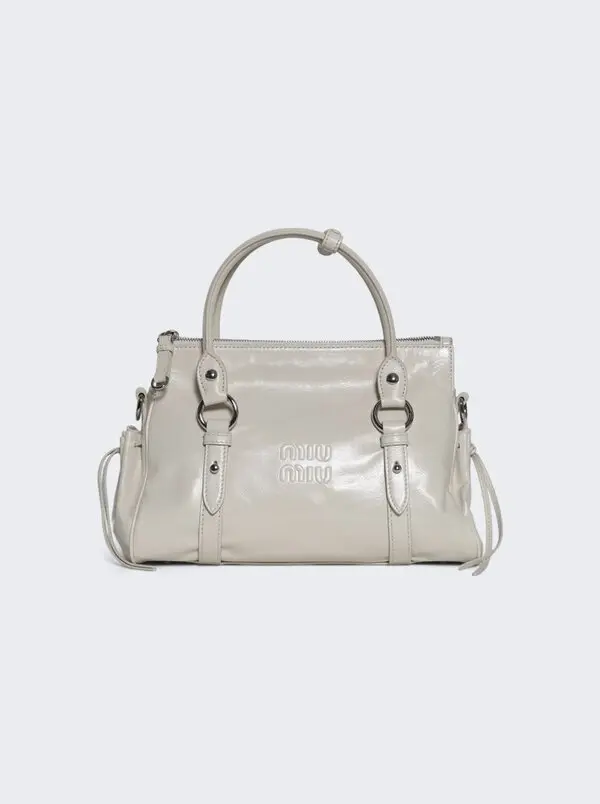 Miu Miu Leather Handbag - White