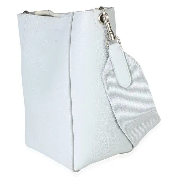 Celine Light Soft Grained Calfskin Bucket Bag - Blue