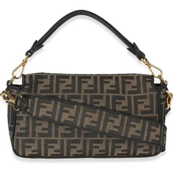 Fendi Ff 1974 Jacquard Canvas Baguette Bag