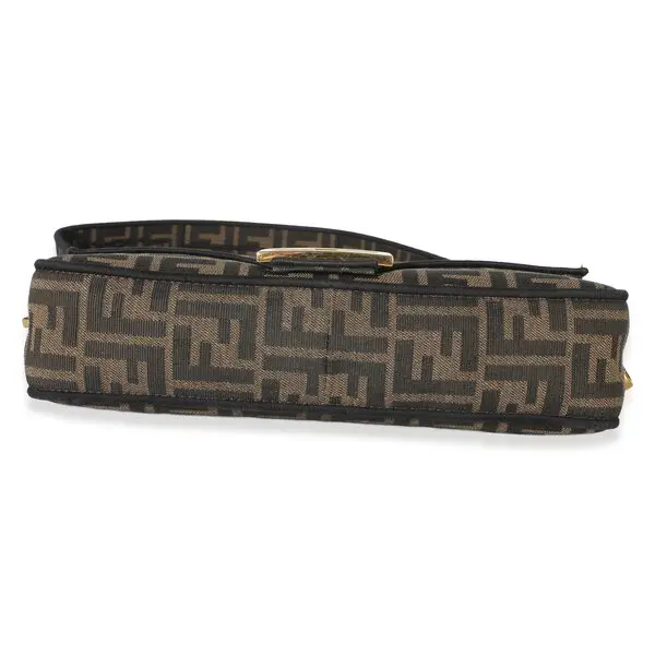 Fendi Ff 1974 Jacquard Canvas Baguette Bag