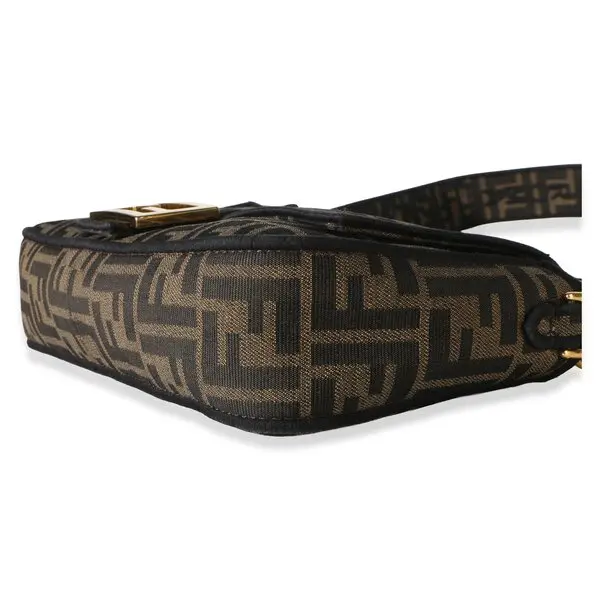 Fendi Ff 1974 Jacquard Canvas Baguette Bag