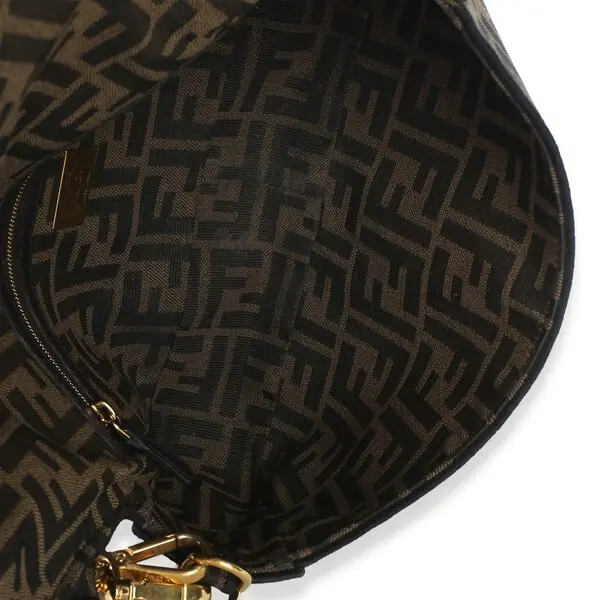 Fendi Ff 1974 Jacquard Canvas Baguette Bag