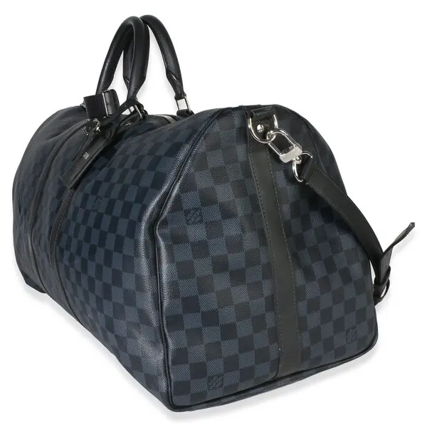 LOUIS VUITTON Damier Cobalt Keepall Bandouliere 55 - Black