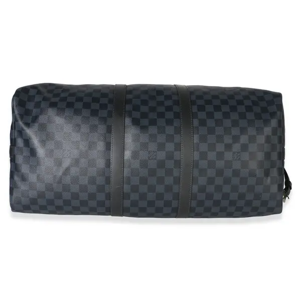 LOUIS VUITTON Damier Cobalt Keepall Bandouliere 55 - Black