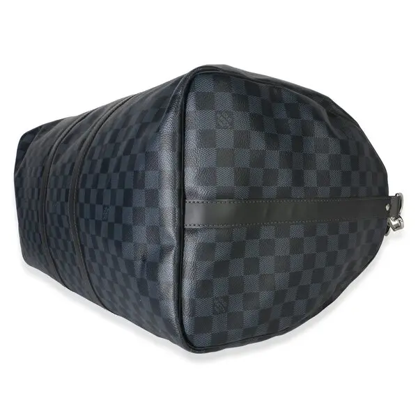 LOUIS VUITTON Damier Cobalt Keepall Bandouliere 55 - Black