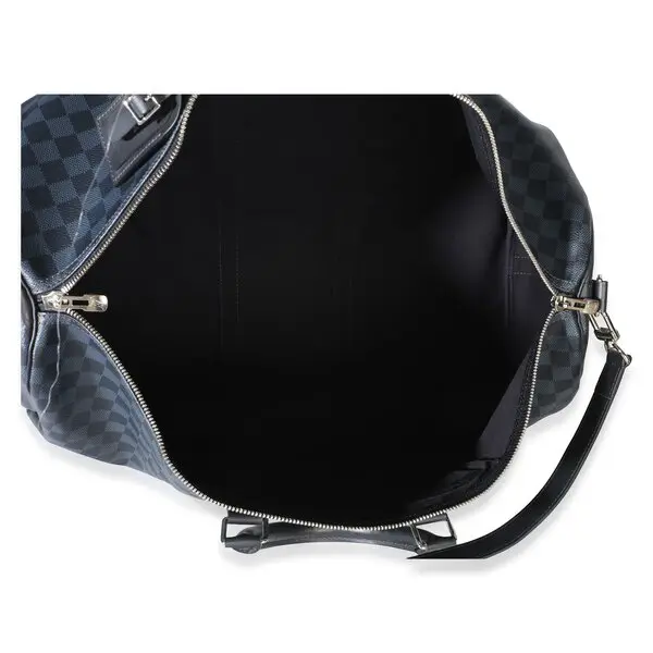 LOUIS VUITTON Damier Cobalt Keepall Bandouliere 55 - Black