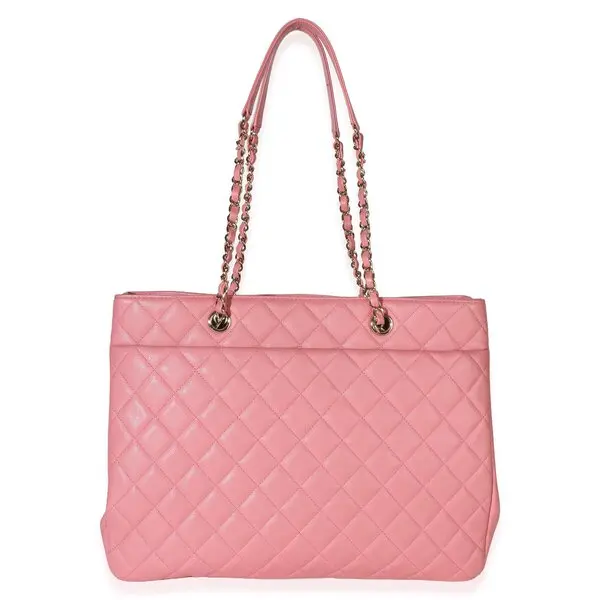 Chanel Quilted Caviar Cc Shopper Tote