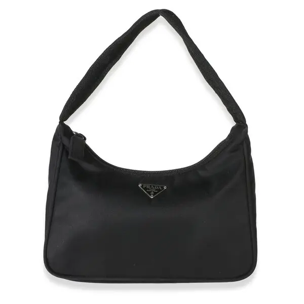 Prada Vintage Tessuto Sport Hobo Bag - Black