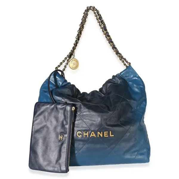 Chanel Shaded Quilted Calfskin Hobo Bag