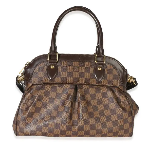 LOUIS VUITTON Damier Ebene Canvas Trevi Pm - Brown