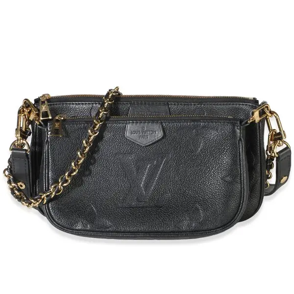 LOUIS VUITTON Giant Monogram Empreinte Multi Pochette Accessoires - Black
