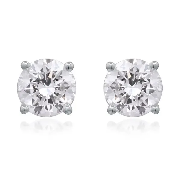 MYGEMMA 1.51 Ctw Lab-grown Diamond Stud Earrings In White Gold - White_gold