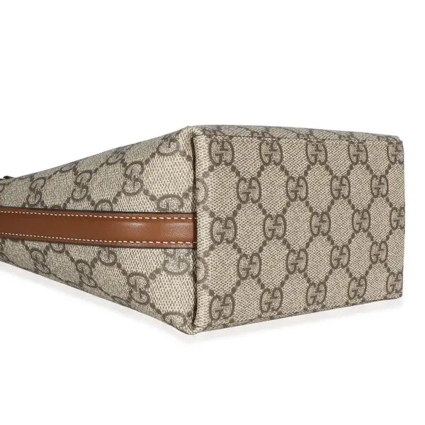 Gucci Gg Supreme Monogram Emblem Nano Bucket Bag