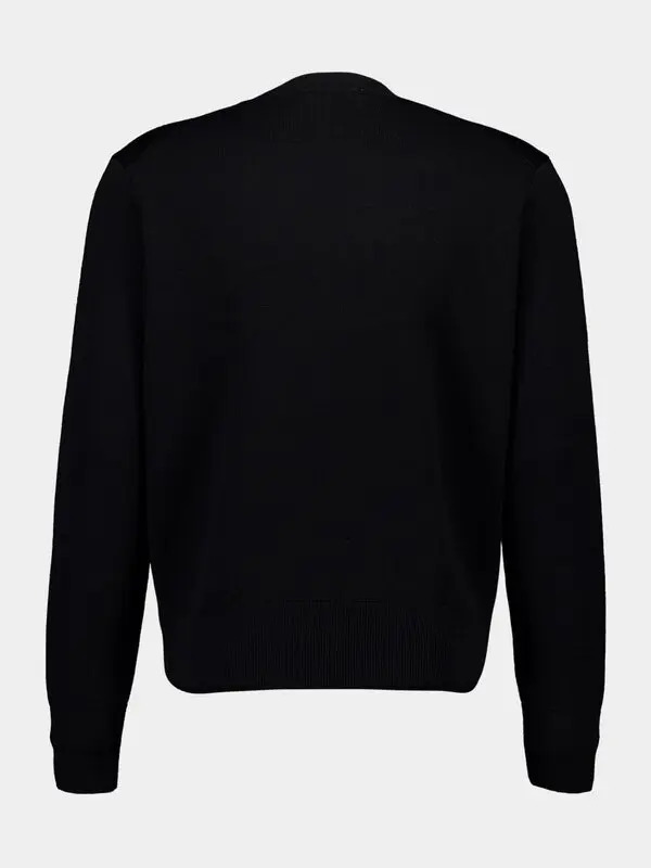 AMI Paris Crew Neck Sweater With De Coeur Emblem