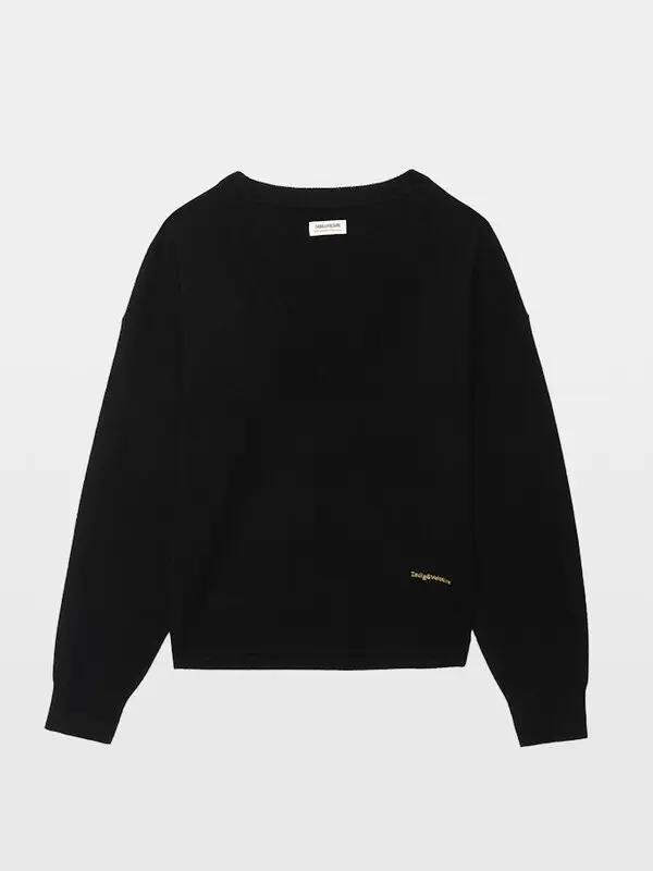 Zadig&Voltaire Soulu V-neck Wool Cashmere Sweater