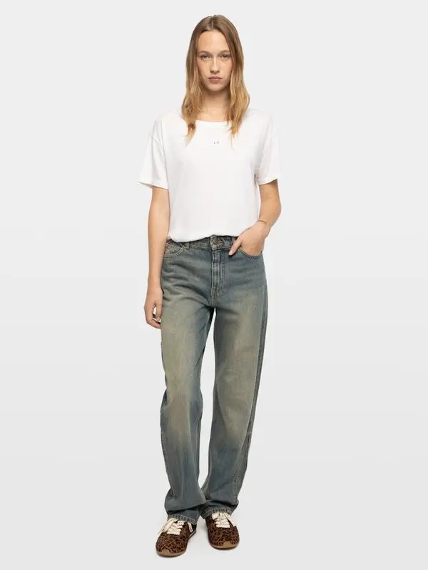 Zadig&Voltaire High Waist Straight Leg Jeans