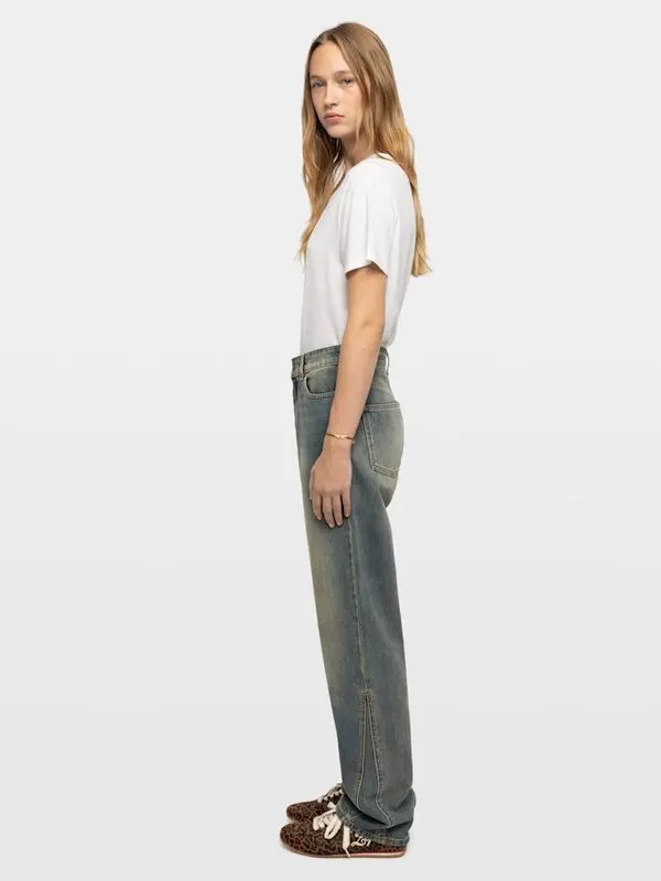 Zadig&Voltaire High Waist Straight Leg Jeans