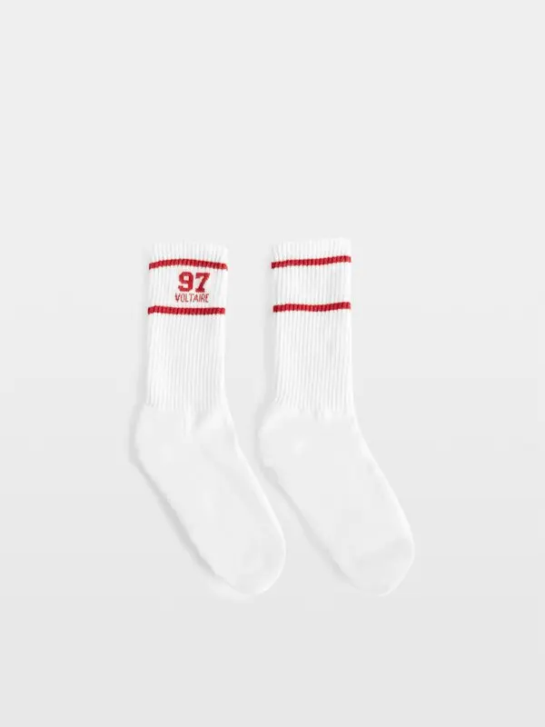 Zadig&Voltaire 97 Voltaire Socks - White
