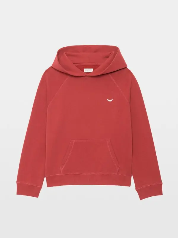 Zadig&Voltaire Georgy Sweatshirt With Wings And Rhinestone Lips
