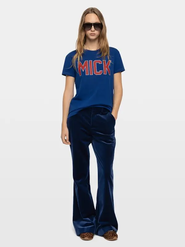 Zadig&Voltaire Prevy Velvet Trousers - Marine
