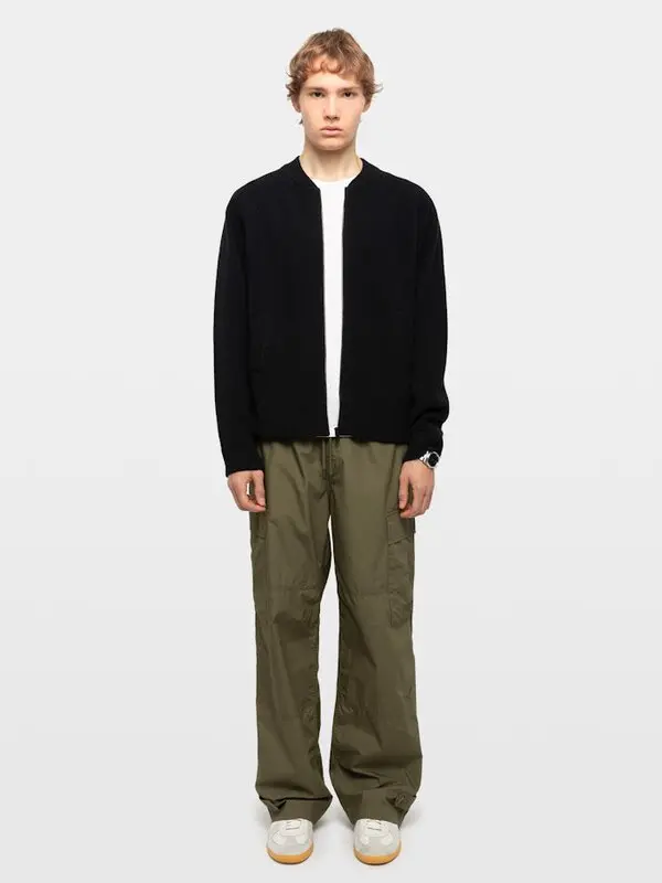 Zadig&Voltaire Gweno Wool & Cashmere Zip-up Cardigan - Black