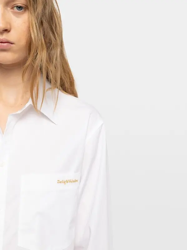 Zadig&Voltaire Oversized Cotton Poplin Shirt