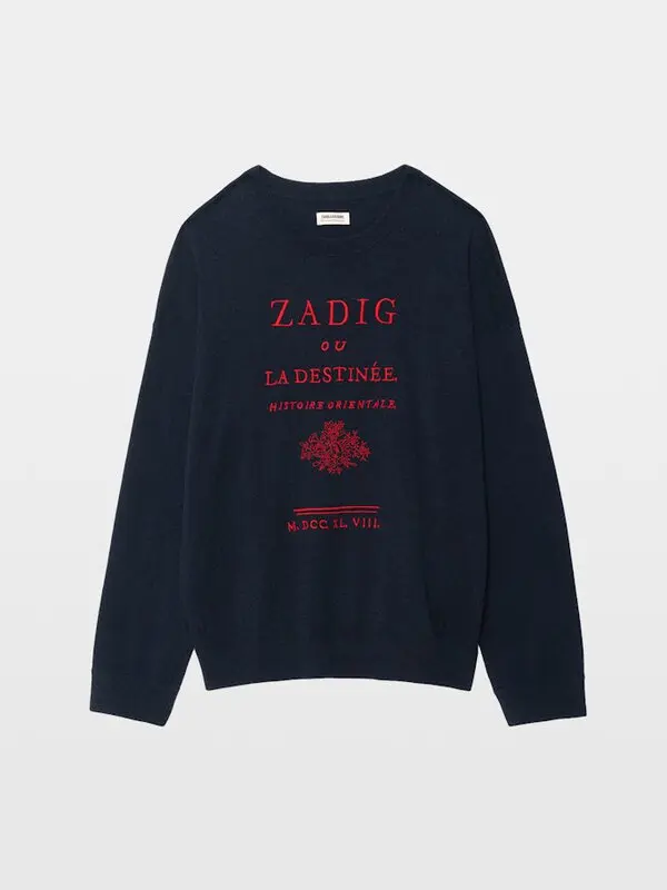 Zadig&Voltaire Marko Wool Cashmere Crew Neck Sweater