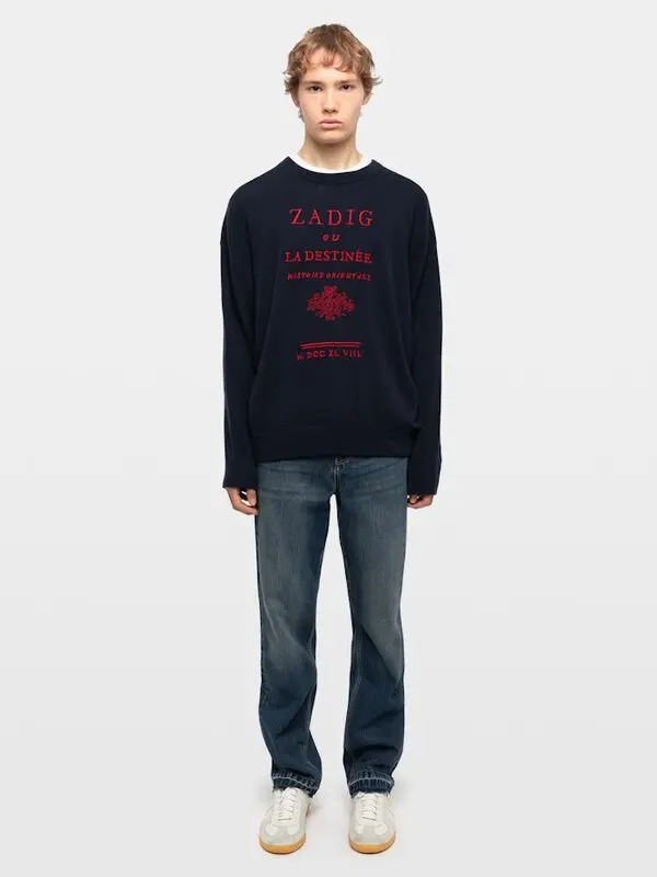 Zadig&Voltaire Marko Wool Cashmere Crew Neck Sweater