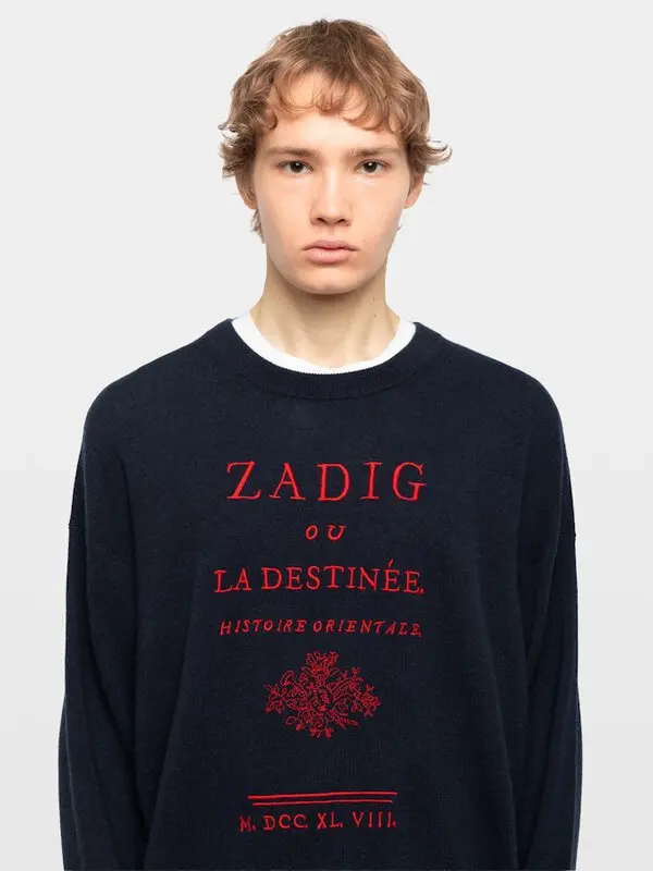 Zadig&Voltaire Marko Wool Cashmere Crew Neck Sweater