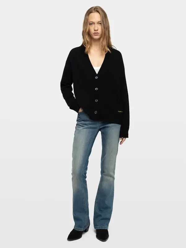 Zadig&Voltaire Mirkaz Cashmere Cardigan - Black