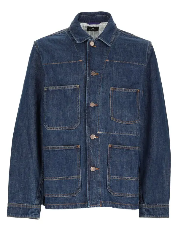 Paul Smith Giacca Chore In Denim