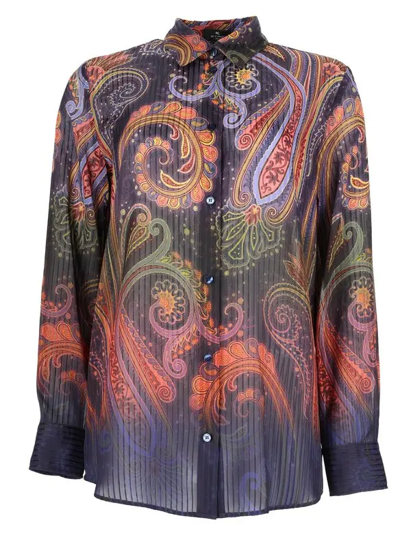 Etro Camicia Con Stampa Paisley