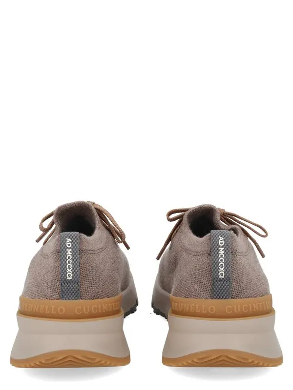 Brunello Cucinelli Wool Knit Sneakers