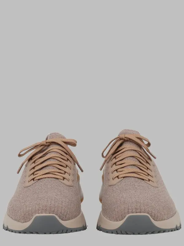 Brunello Cucinelli Wool Knit Sneakers