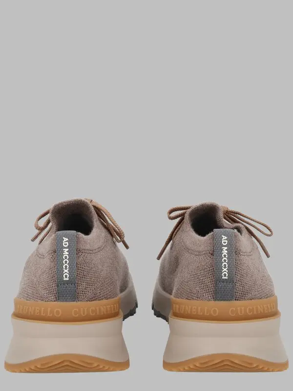 Brunello Cucinelli Wool Knit Sneakers