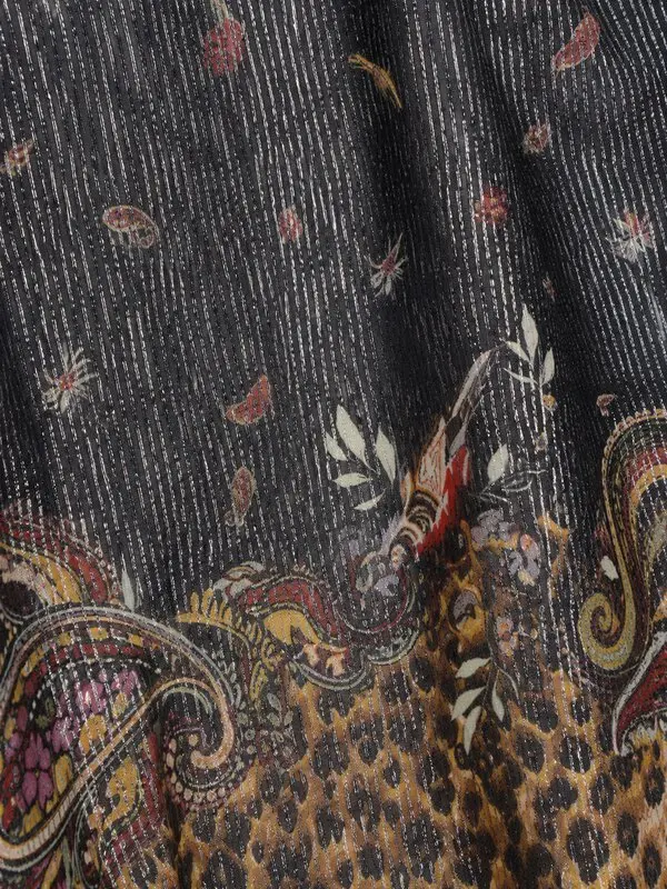 Etro Top Poncho Con Stampa