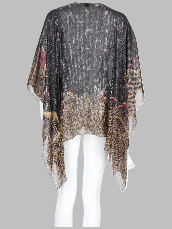 Etro Top Poncho Con Stampa