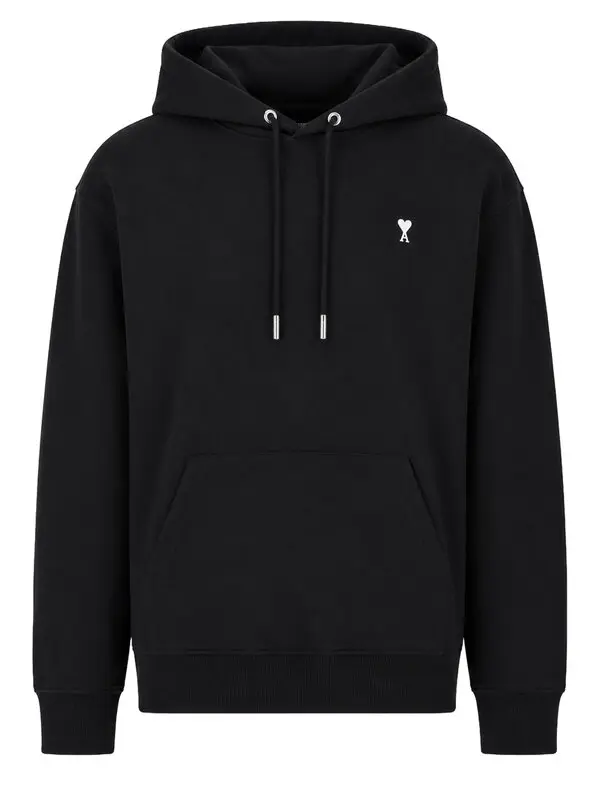 AMI Paris Felpa Con Logo E Cappuccio