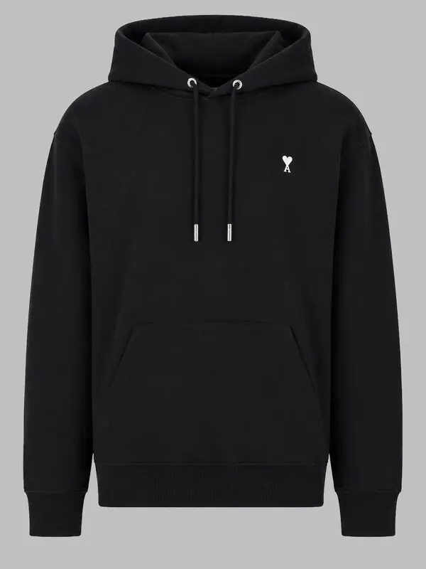 AMI Paris Felpa Con Logo E Cappuccio
