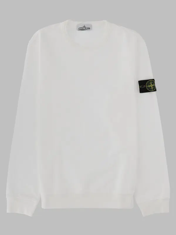 Stone Island Crewneck Sweatshirt With Logo Patch