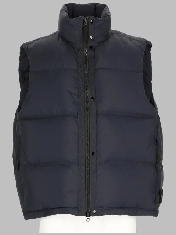 Stone Island Padded Down Vest - Blue