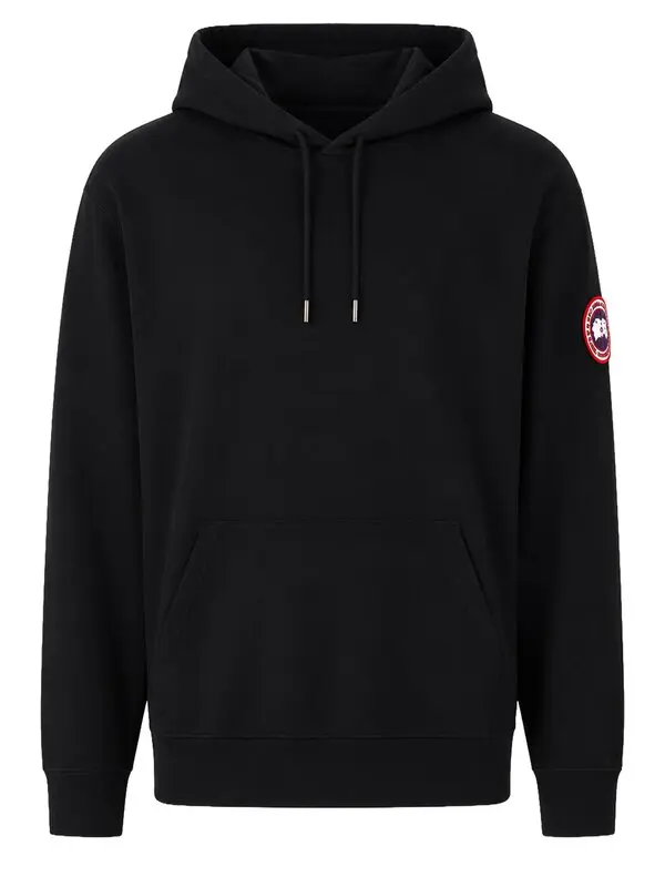 Canada Goose Felpa Con Patch Logo E Cappuccio