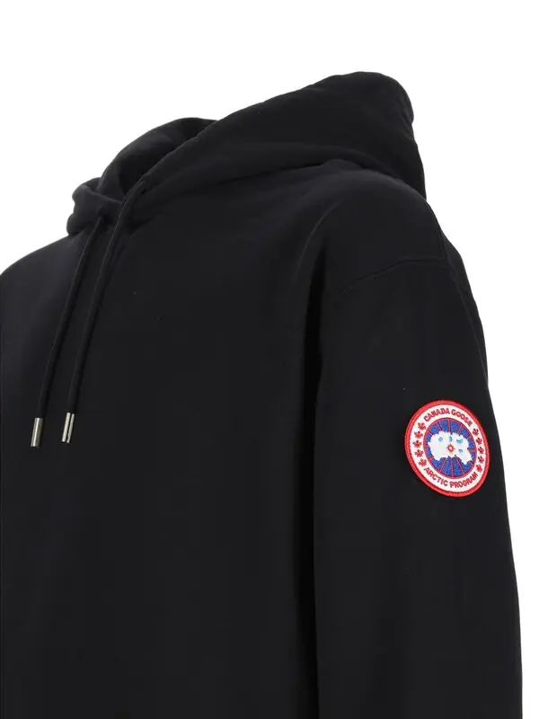 Canada Goose Felpa Con Patch Logo E Cappuccio