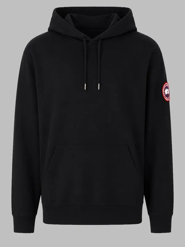 Canada Goose Felpa Con Patch Logo E Cappuccio