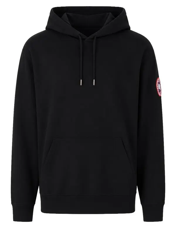 Canada Goose Logo Patch Hooded Sweatshirt