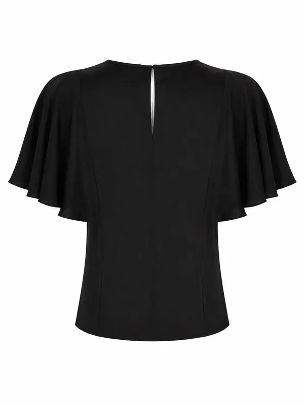 Michael Kors Blusa In Raso Con Maniche A Mantella