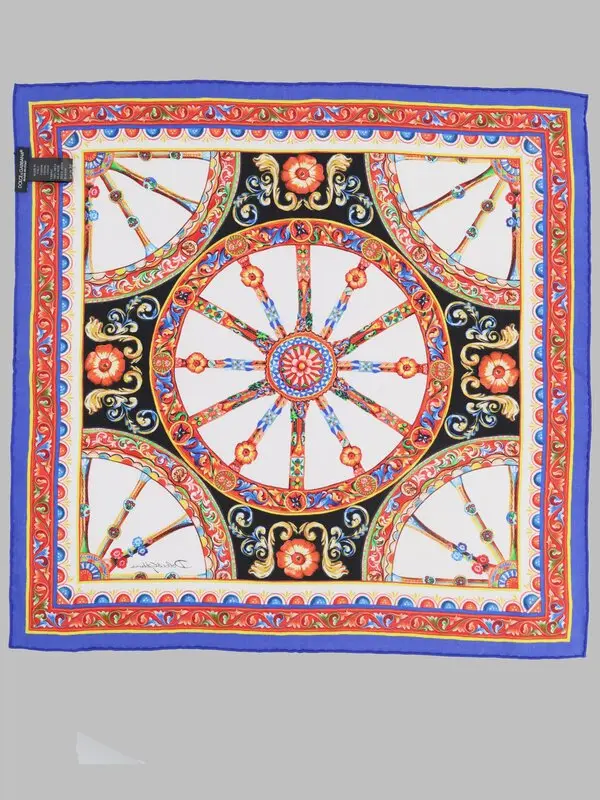 Dolce & Gabbana Foulard In Twill Di Seta