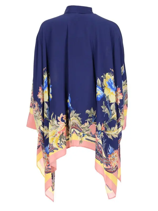 Etro Camicia Asimmetrica Con Stampa Paisley