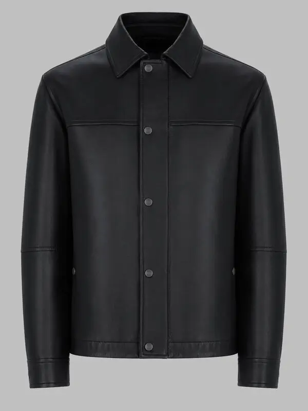BOSS Joban" Leather Jacket
